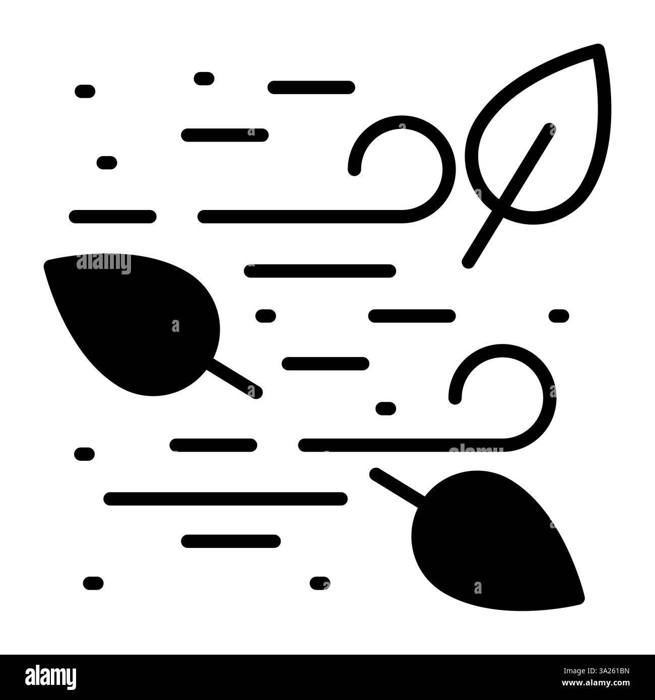 Wind, forecast, weather icon in modern style for website mobile logo ...