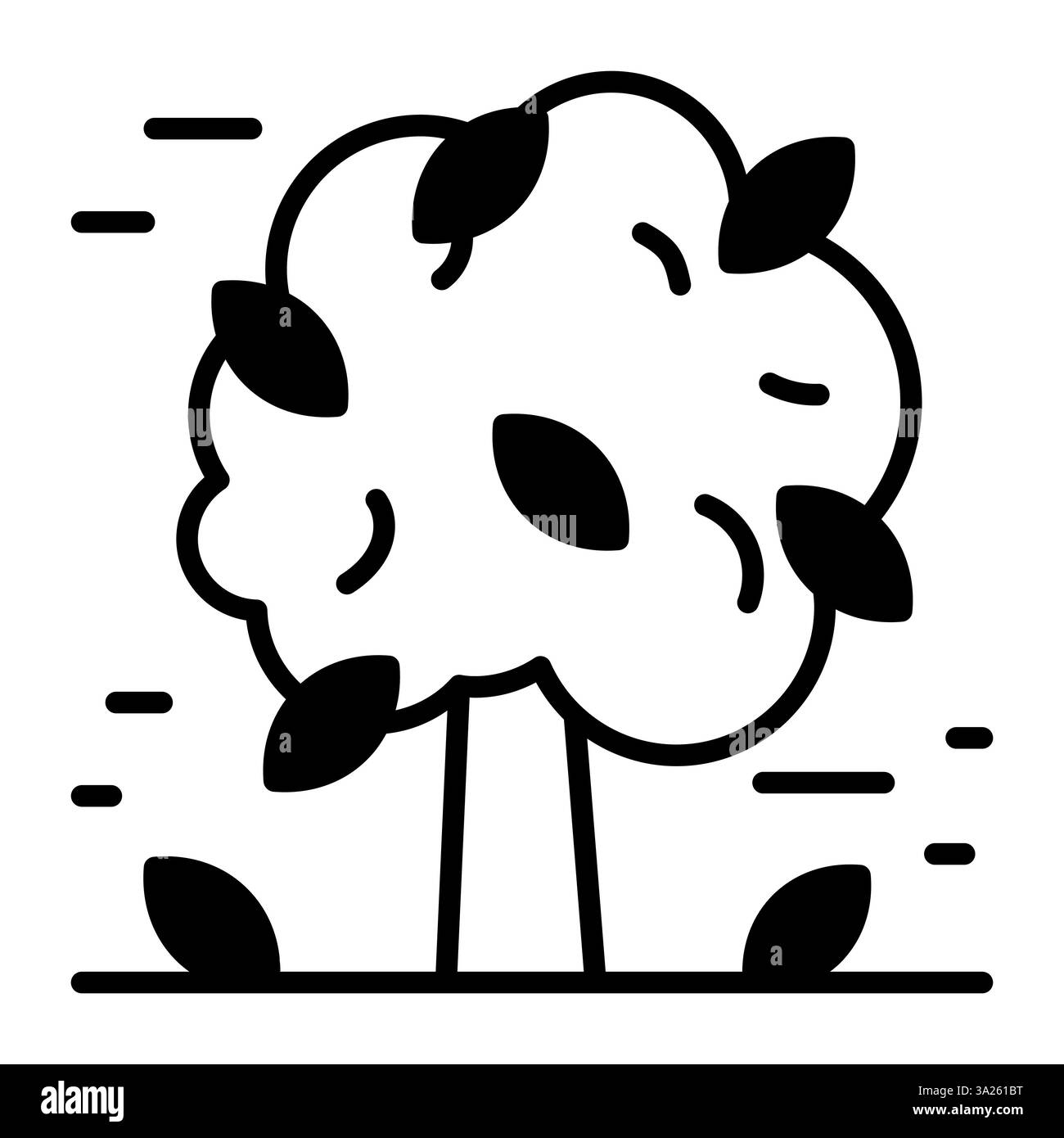 Tree, plant, leaf icon in modern style for website mobile logo app UI ...