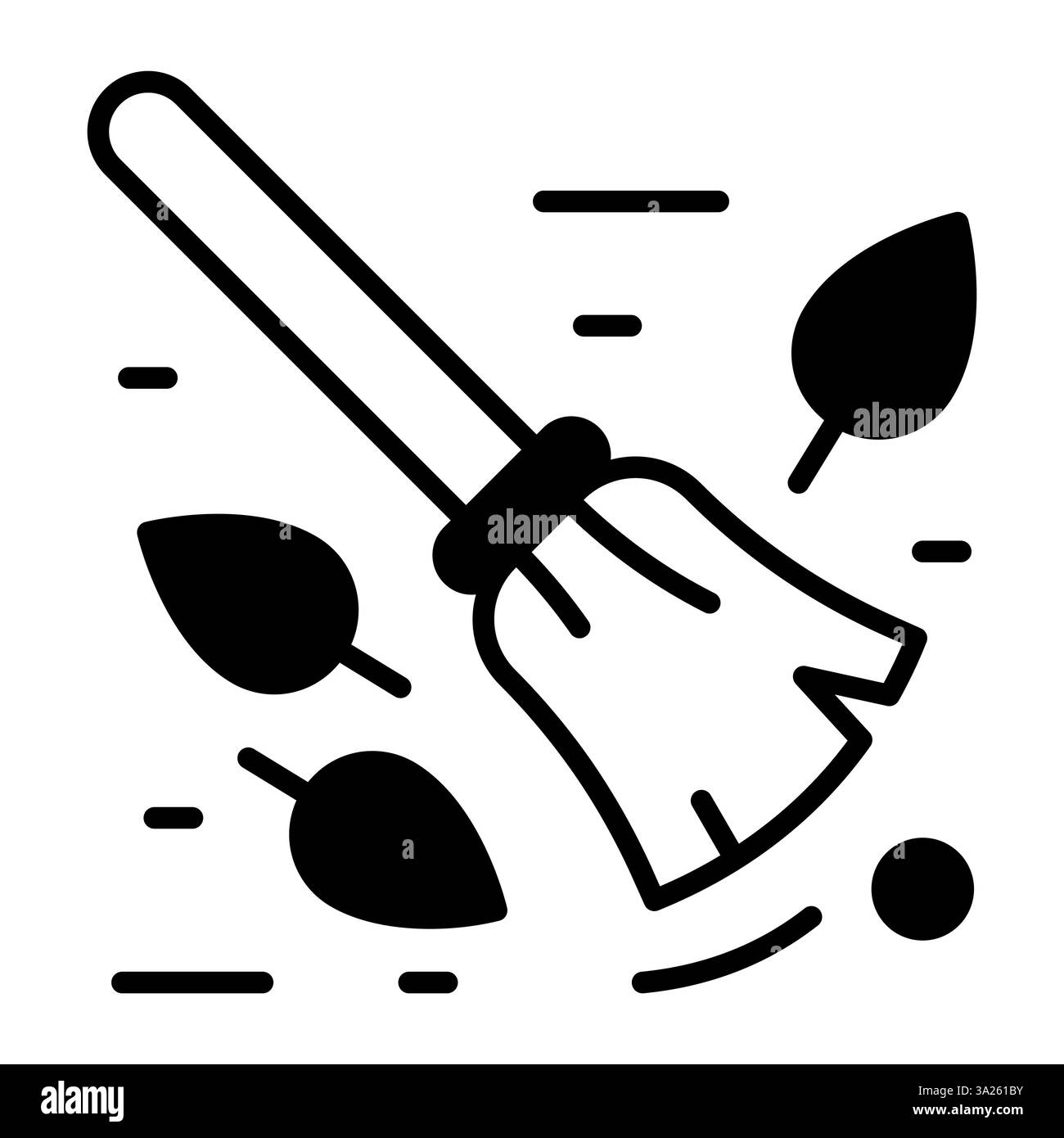 Broomstick, Broom, cleaning icon in modern style for website mobile ...