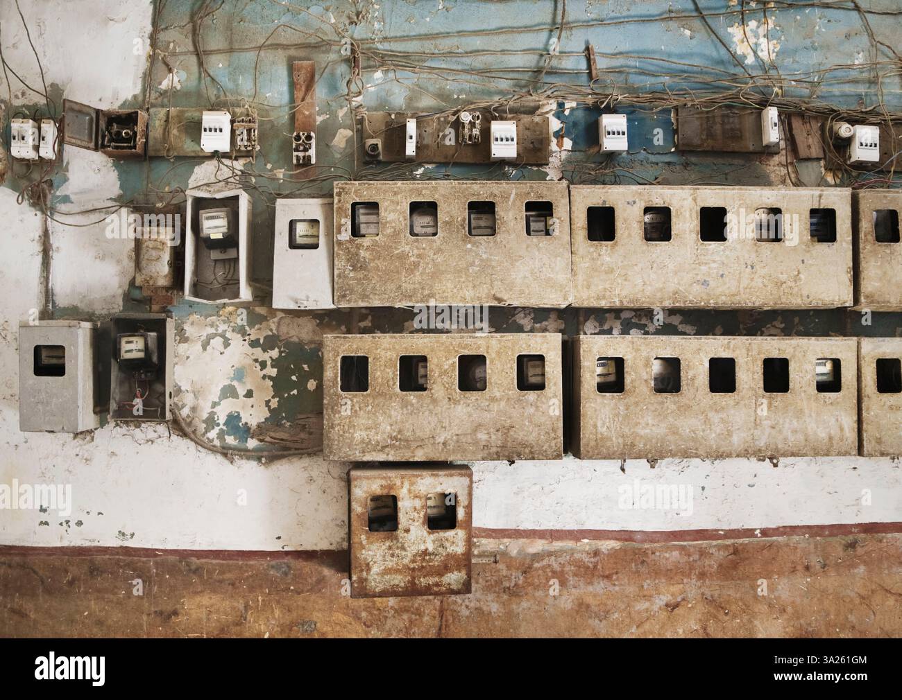 Electrical, telephone, and metering installations in an apartment ...