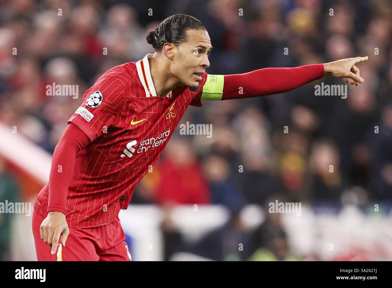 Virgil van Dijk of Liverpool during the UEFA Champions League, Round of ...