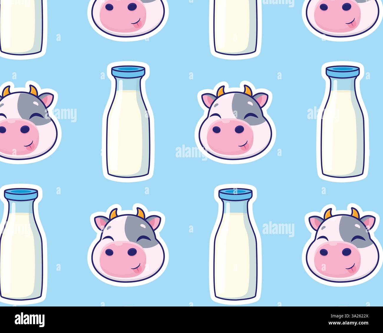 Baby cow calf bottle Stock Vector Images - Alamy