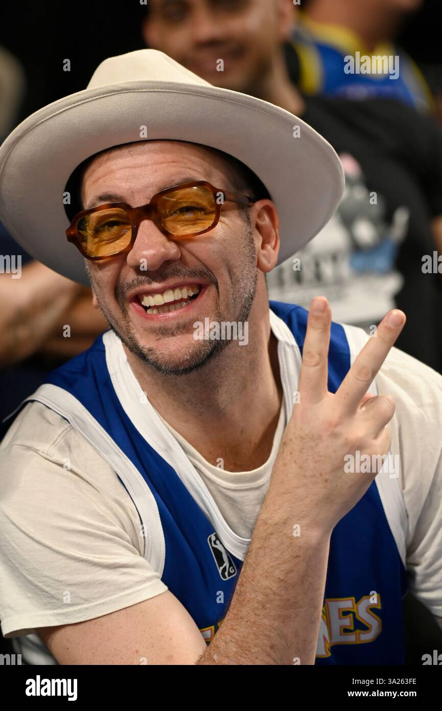 Actor Faisy is seen during the NBA G League match between Austin Spurs ...