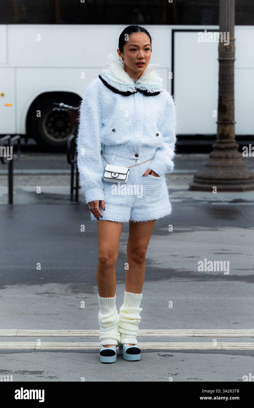 Paris, France, March 11th, 2025 Yoyo Cao at the Chanel Fall/Winter 2025 ...