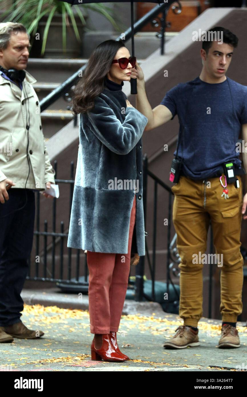 Actress Demi Moore was on the Brooklyn set of the new movie 'Blind' on ...