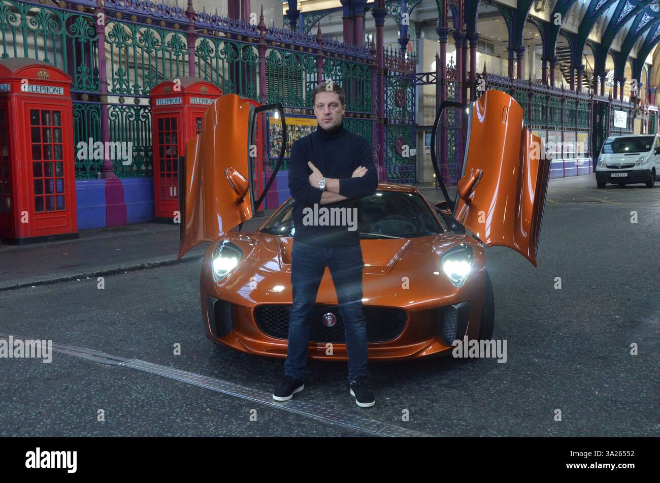 London, UK, 1 November2015, Driver Martin Ivanov debuts the James Bond ...