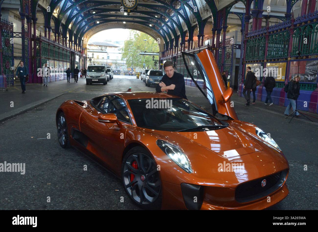 London, UK, 1 November2015, Driver Martin Ivanov debuts the James Bond ...
