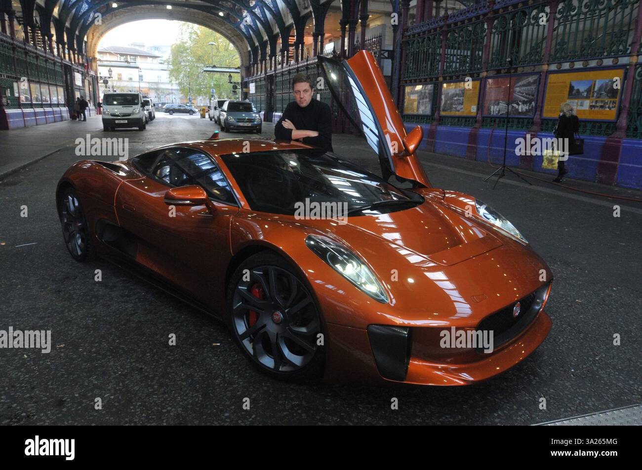 London, UK, 1 November2015, Driver Martin Ivanov debuts the James Bond ...