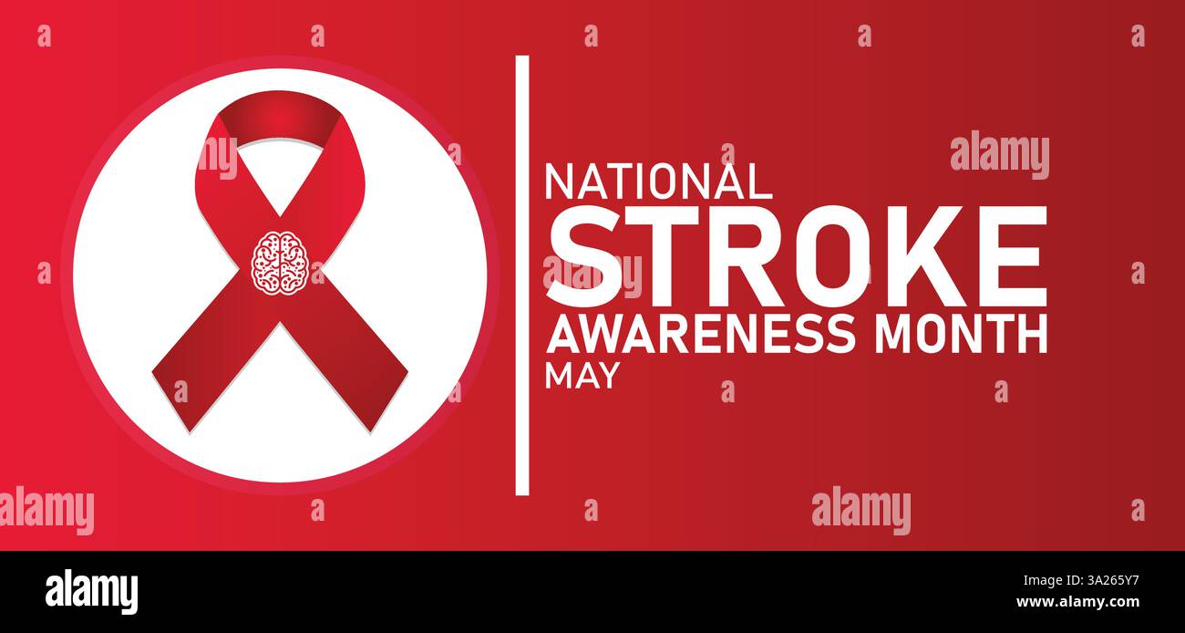 National Stroke Awareness Month May. Prevention, Warning Signs and Recovery Stock Vector Image ...