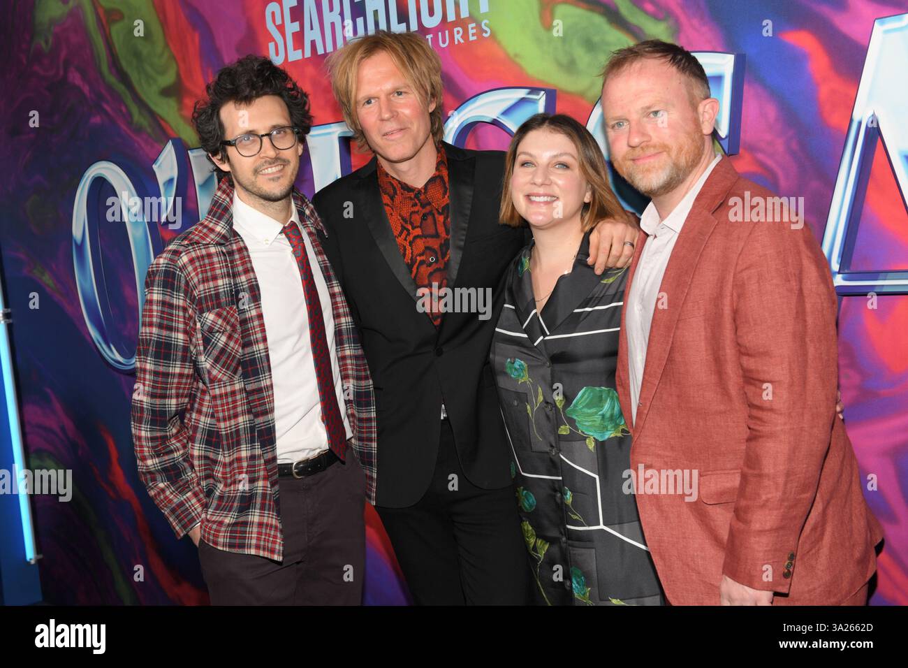 New York, USA. 11th Mar, 2025. (L-R) Noah Stahl, Geremy Jasper, Taylor ...