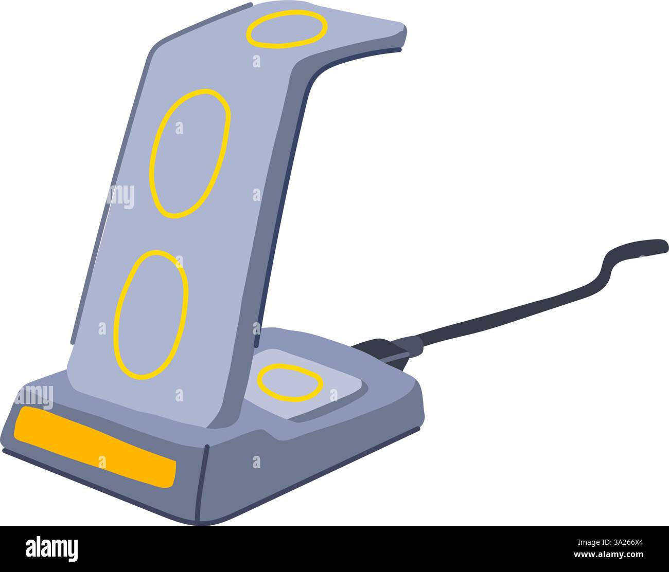 shelf charging stand wireless cartoon vector illustration Stock Vector ...