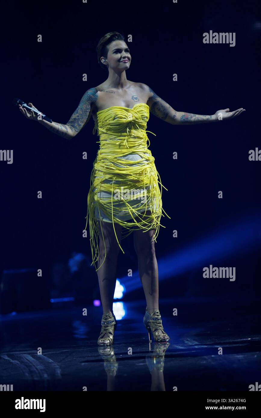 Actress Ruby Rose attends the 2015 MTV Europe Music Awards, EMAs, at ...