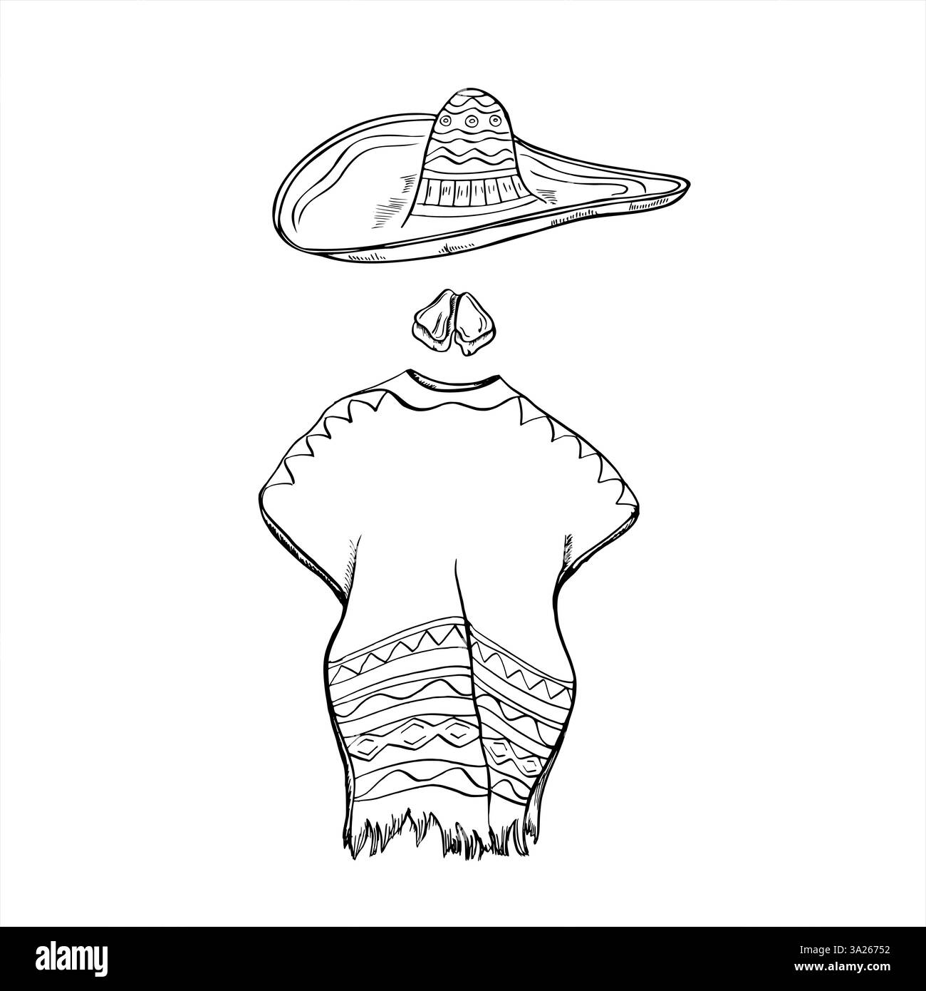 Poncho Stock Vector Images - Alamy