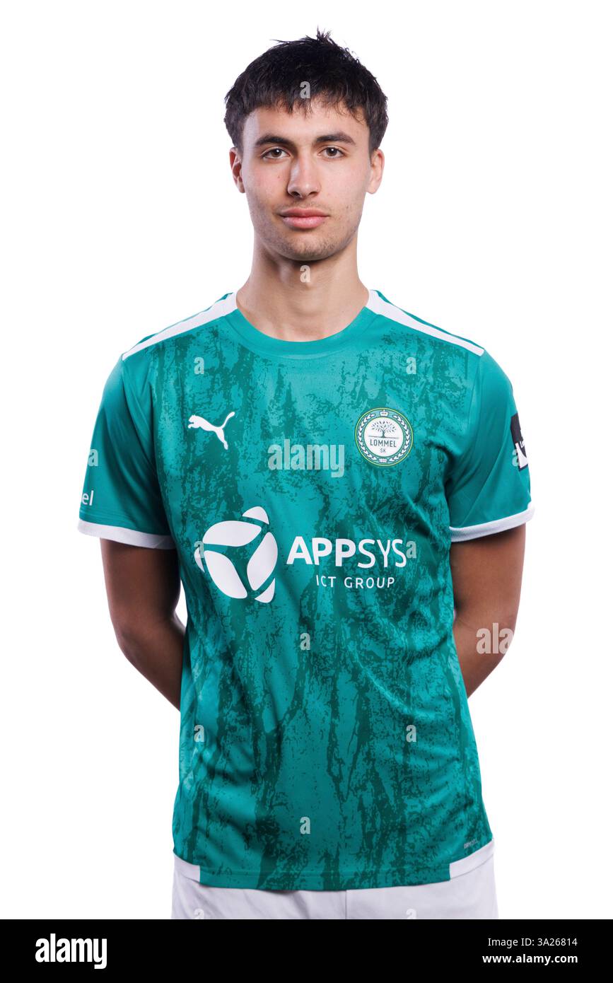 Lommel, Belgium. 24th Feb, 2025. Leon Lalic of Lommel pictured during ...