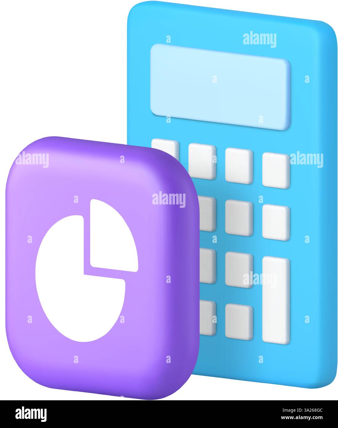 Financial accounting money analyzing bookkeeping and economy 3d icon ...