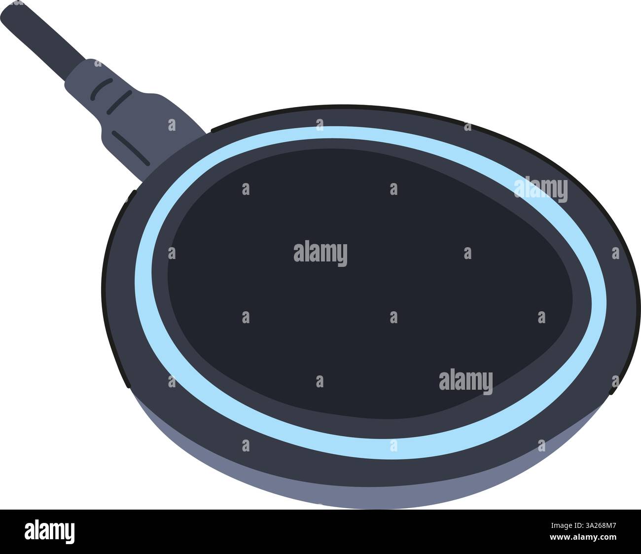 convenient charging pad wireless cartoon vector illustration Stock ...