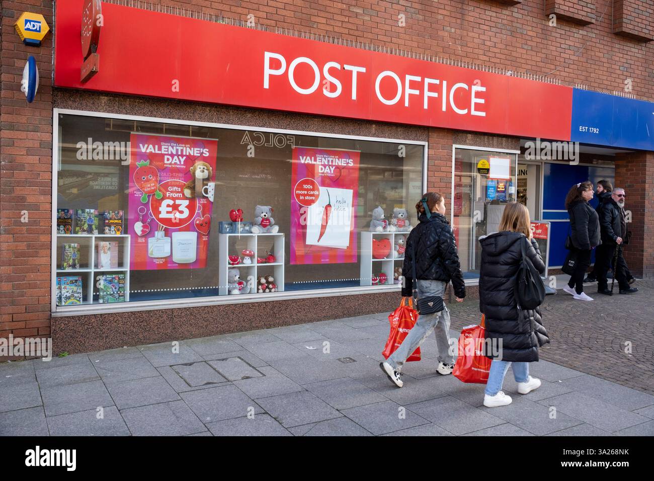 Sign for the brand Post Office on 1st February 2025 in Folkestone ...