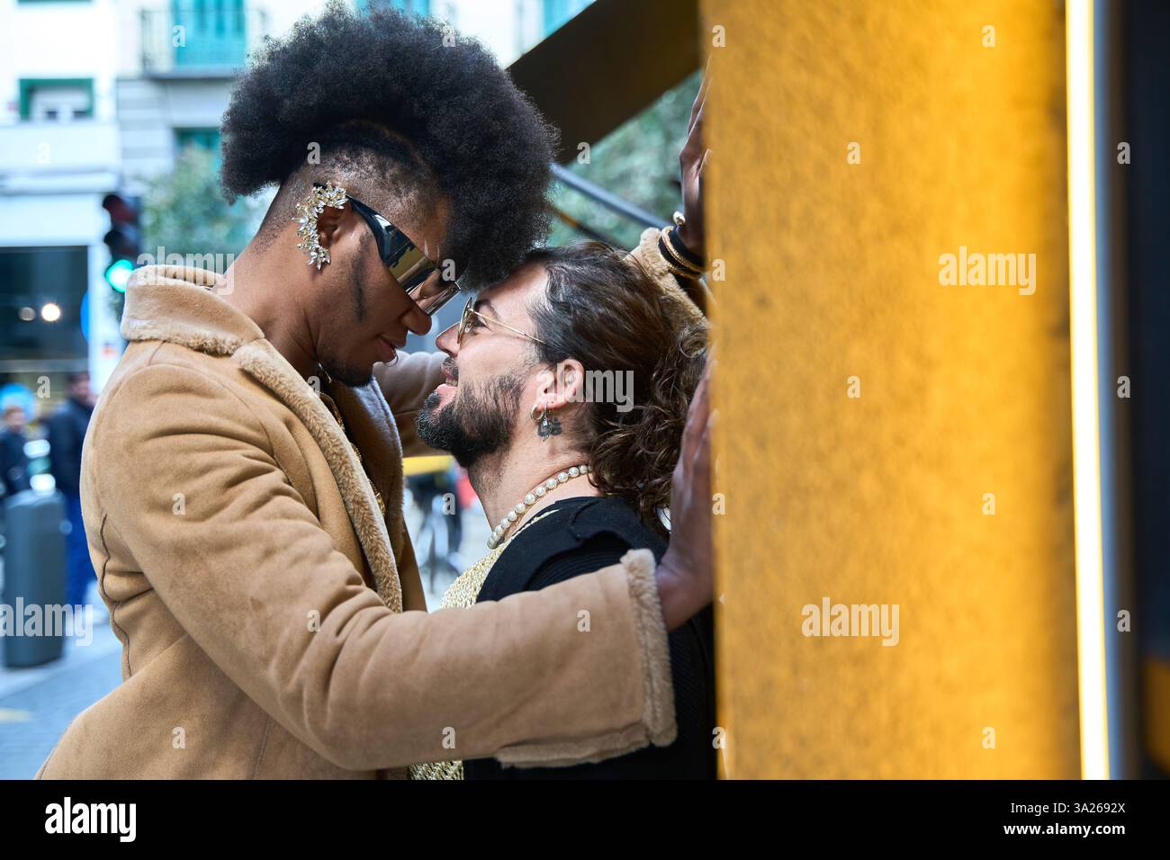 Two people share heartfelt moment hi-res stock photography and images ...
