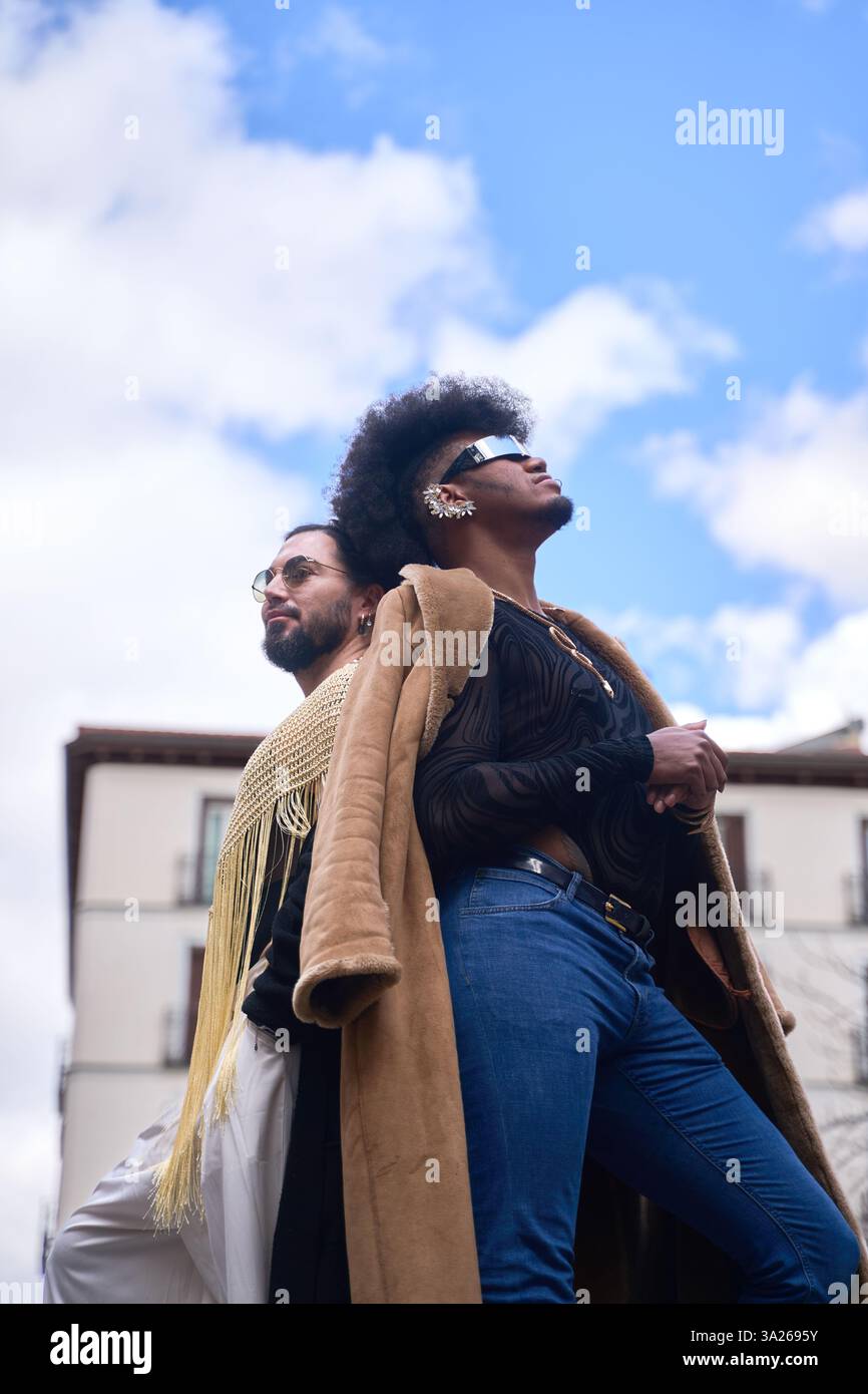 Two androgynous non binary hi-res stock photography and images - Alamy