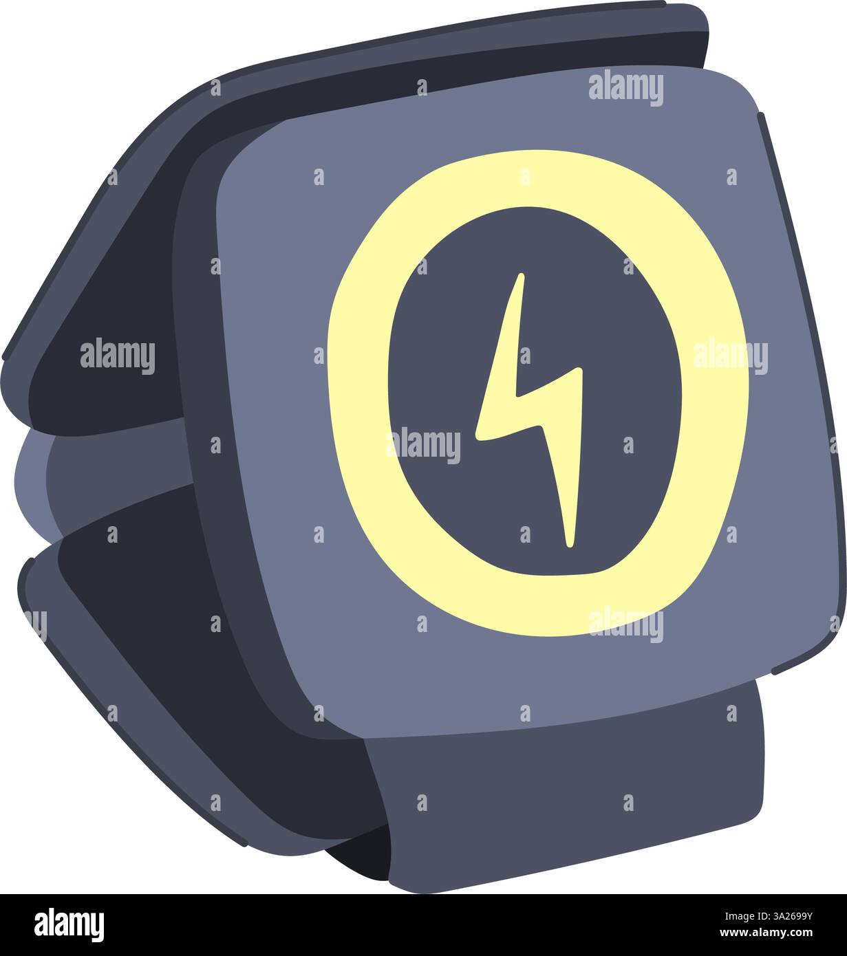 slim charging pad wireless cartoon vector illustration Stock Vector ...