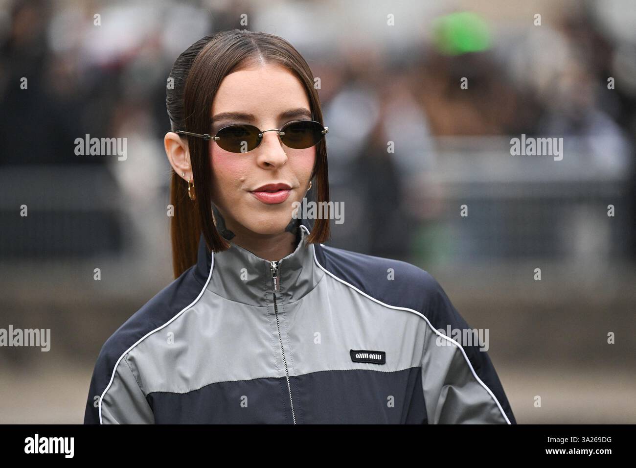 Young Miko attending the Miu Miu Womenswear Fall/Winter 2025-2026 show ...