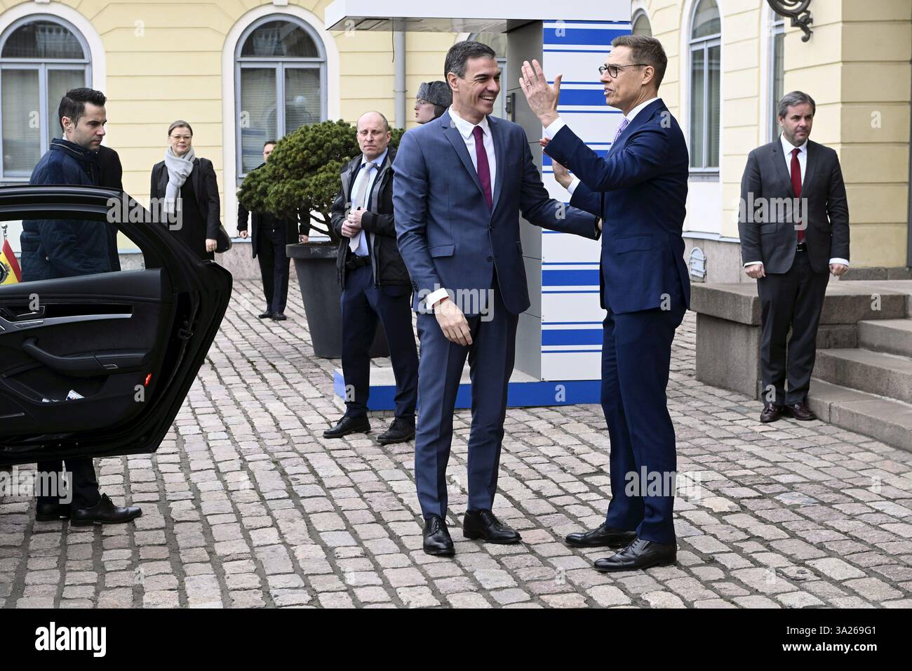 Helsinki, Finland. 12th Mar, 2025. Finnish President Alexander Stubb ...