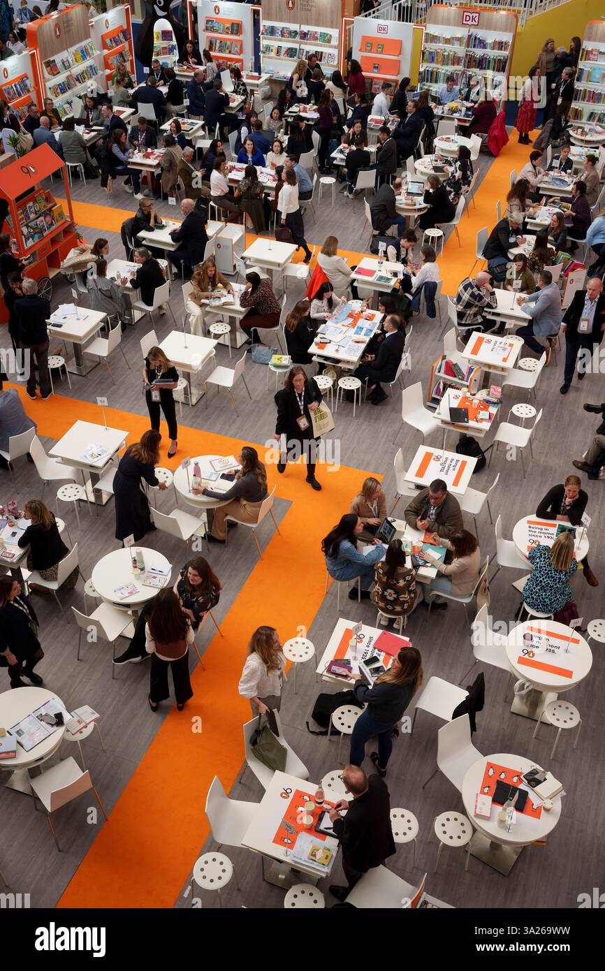 The Penguin Random House stand on the first day of London Book Fair at ...