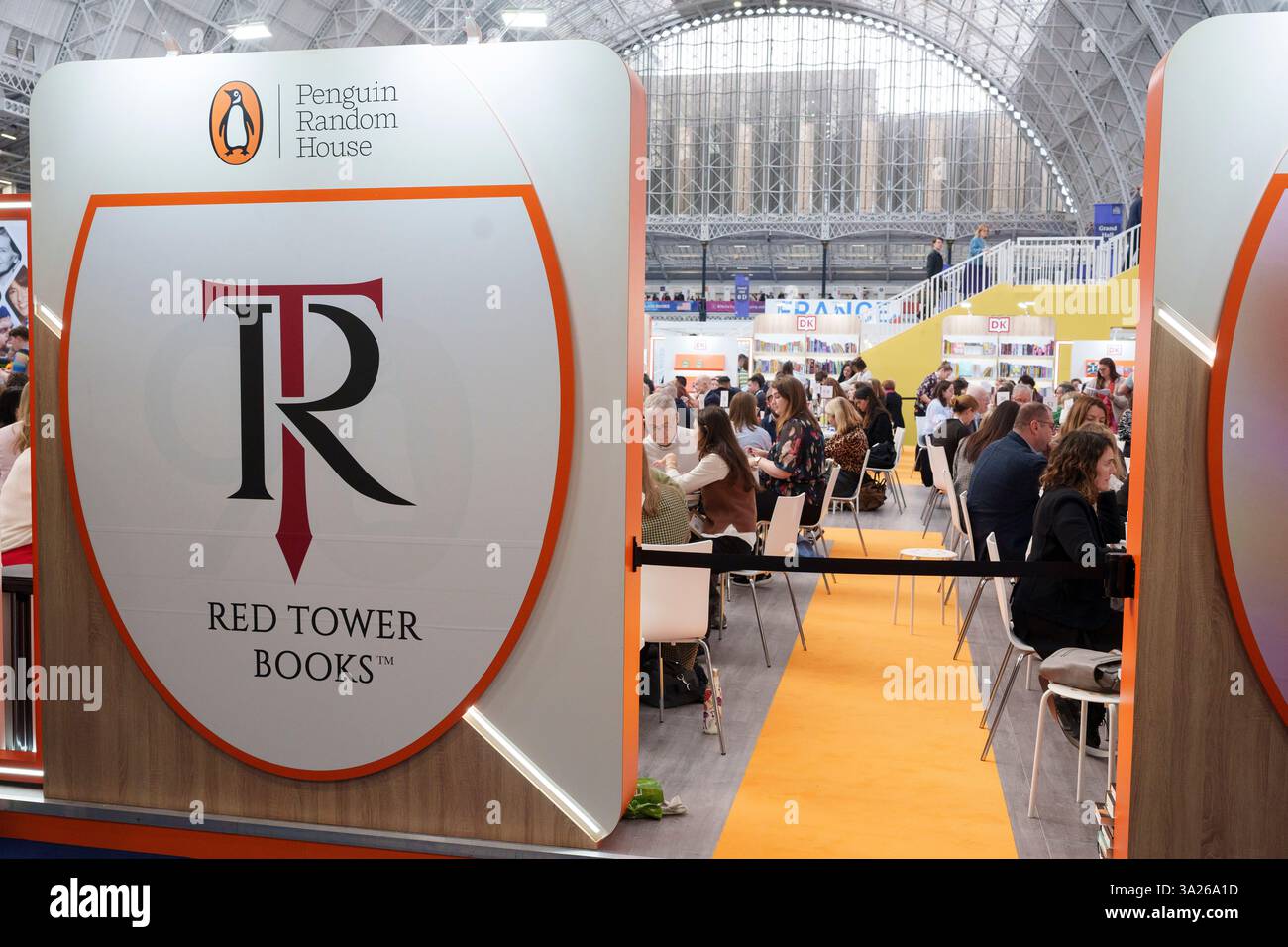 The Penguin Random House stand on the first day of London Book Fair at ...