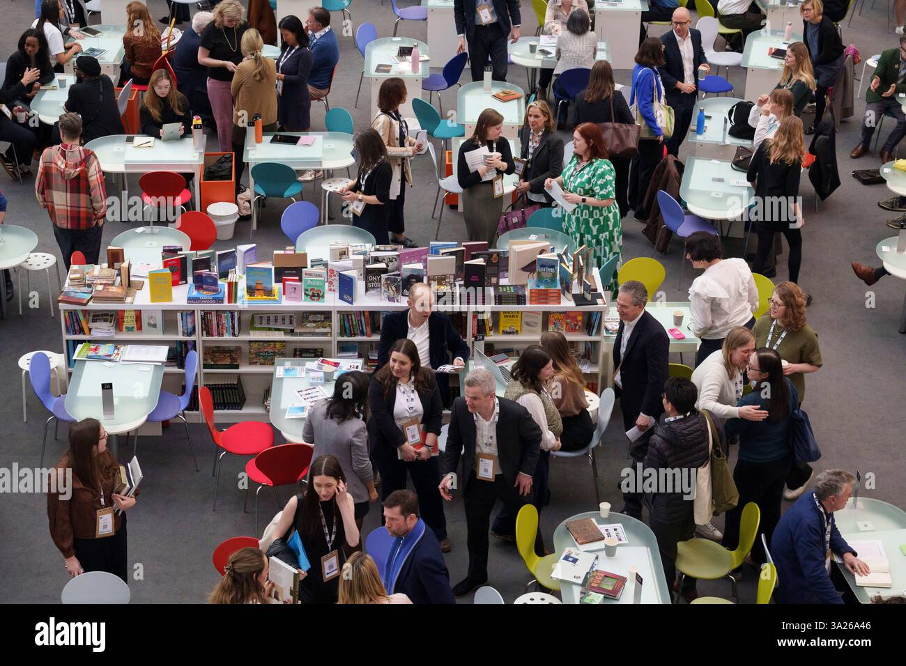 The 'Hachette Book Group' stand on the first day of London Book Fair at ...