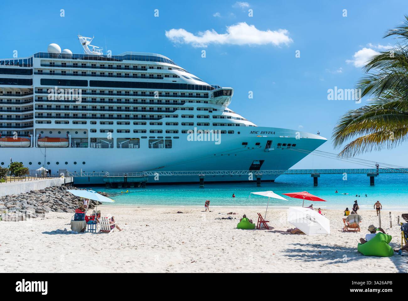 Ocean Cay MSC Marine Reserve, The Bahamas - April 6, 2024: Cruise Ship ...