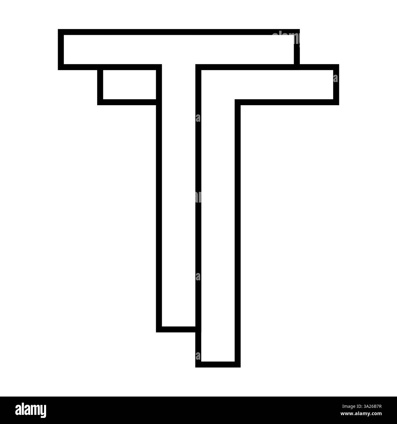 Tt letters Cut Out Stock Images & Pictures - Alamy