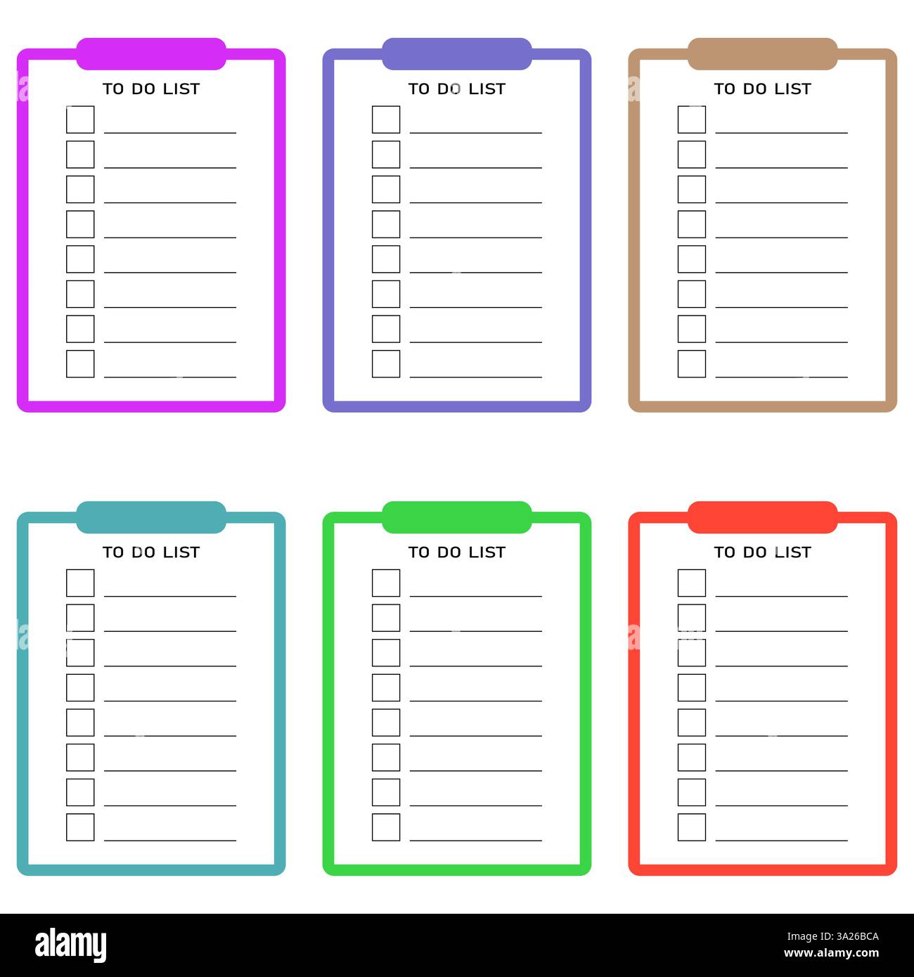 Grid paper with to do list. Checklist vector illustration in flat style ...