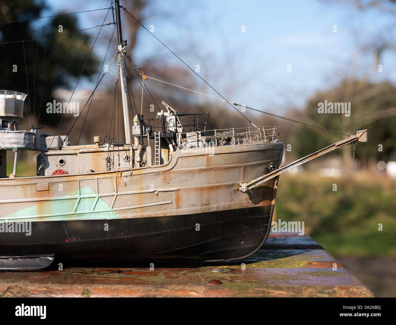 A meeting of model boat club owners in Herbert Park in Ballsbridge ...