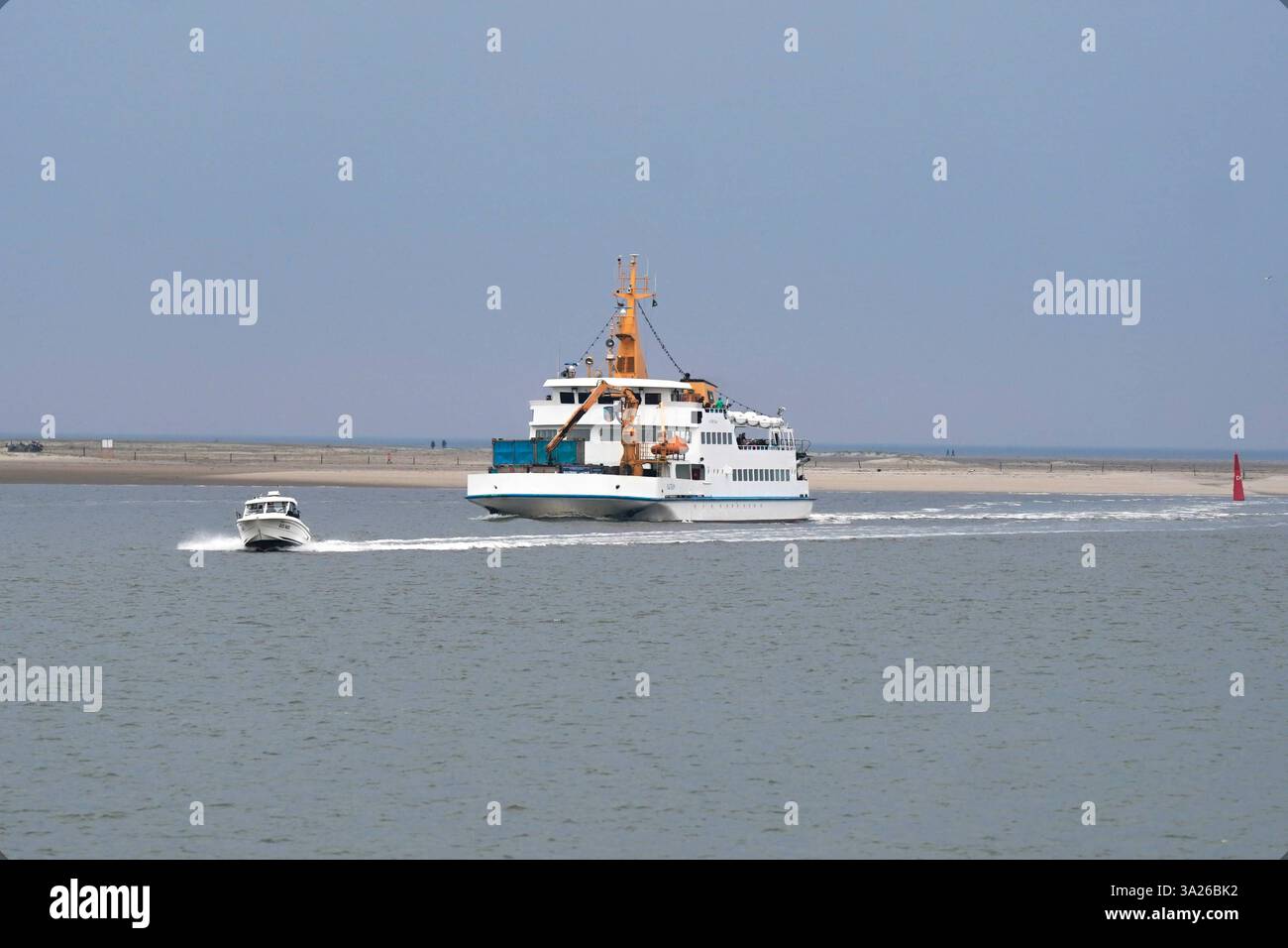 Deutschland, Neßmersiel, Nordsee, Fähre, Wattenmeer, Inselverkehr ...