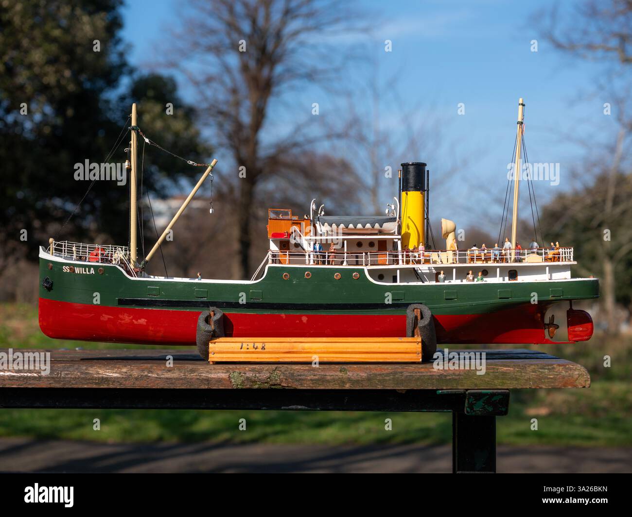 A meeting of model boat club owners in Herbert Park in Ballsbridge ...