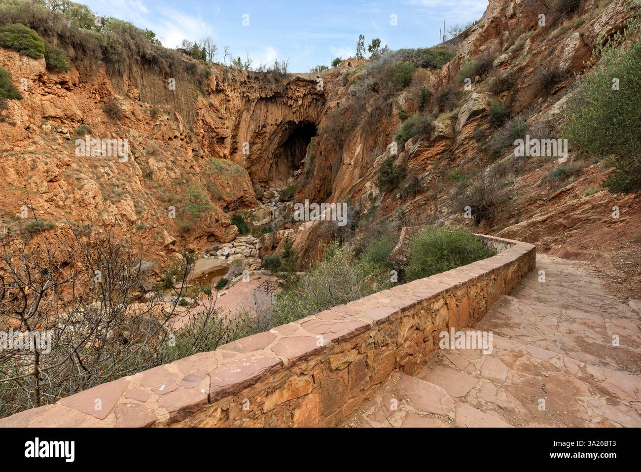 The Iminifri Natural Bridge is a rock arch located near the town of ...