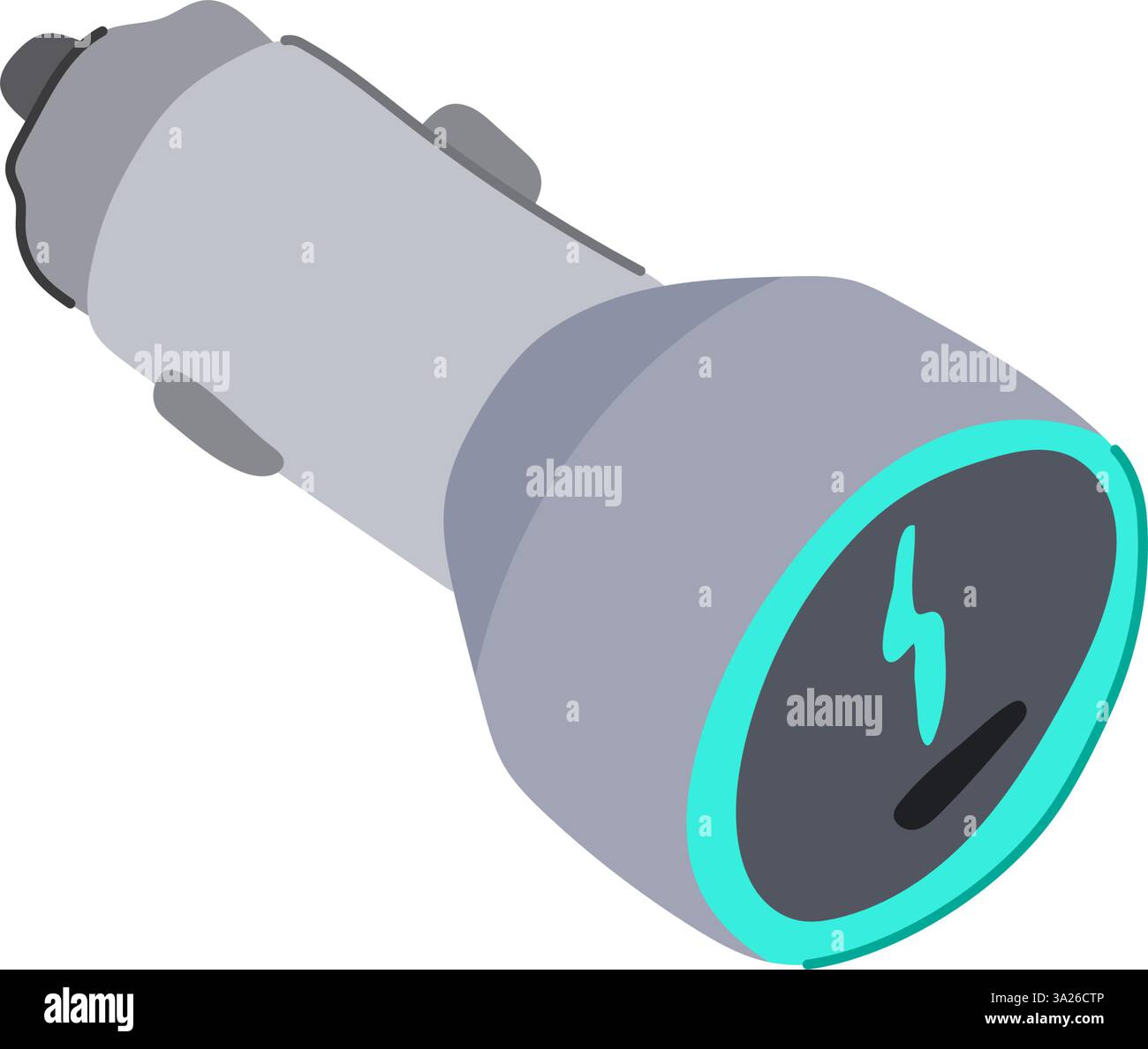 convenient car charger wireless cartoon vector illustration Stock ...