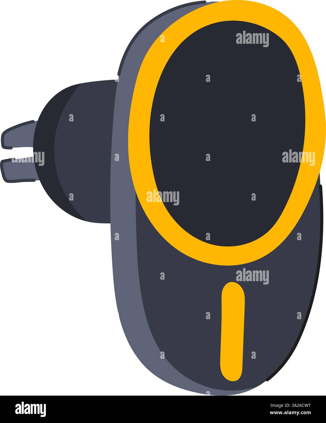 advanced car charger wireless cartoon vector illustration Stock Vector ...