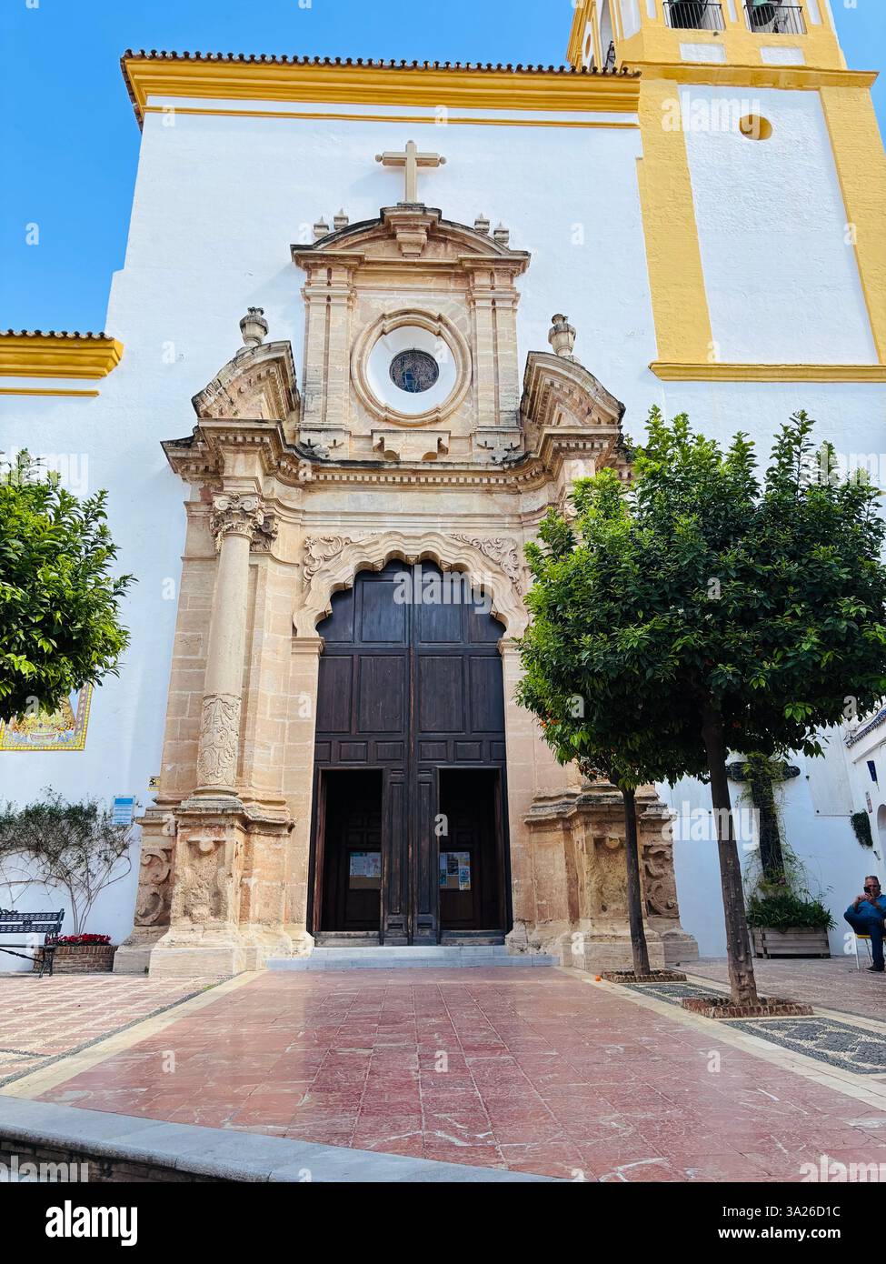 church in fuengirola square plaza Stock Photo - Alamy