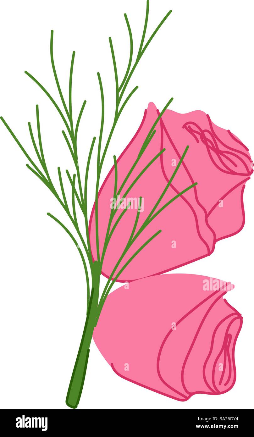 pin boutonniere cartoon vector illustration Stock Vector Image & Art ...