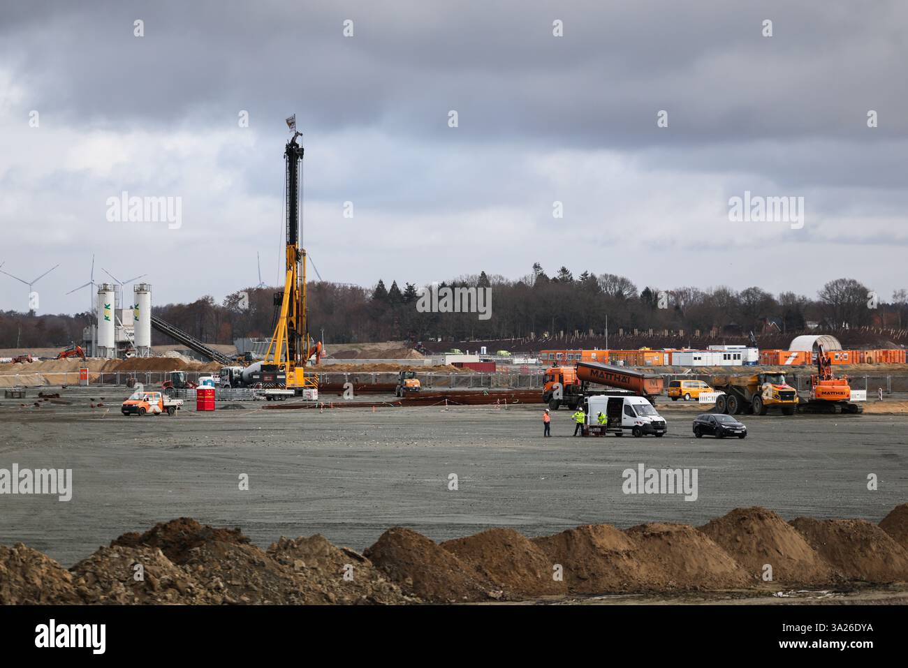Heide, Germany. 12th Mar, 2025. Construction site of the Northvolt ...