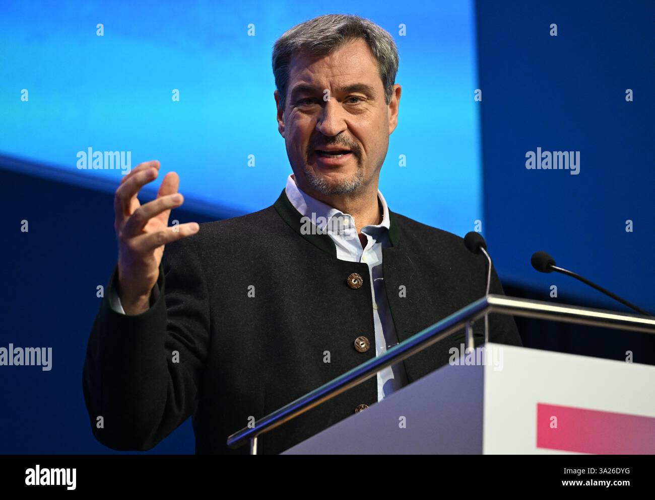 Munich, Germany. 12th Mar, 2025. Markus Söder (CSU), Minister President ...