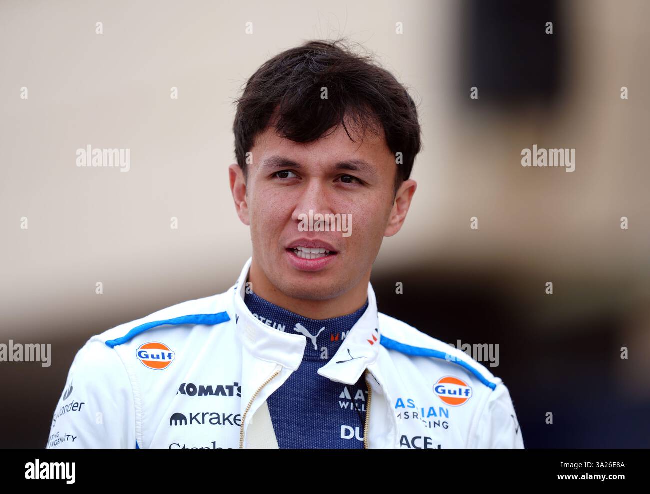 File photo dated 26-02-2025 of Williams driver Alex Albon. Issue date ...