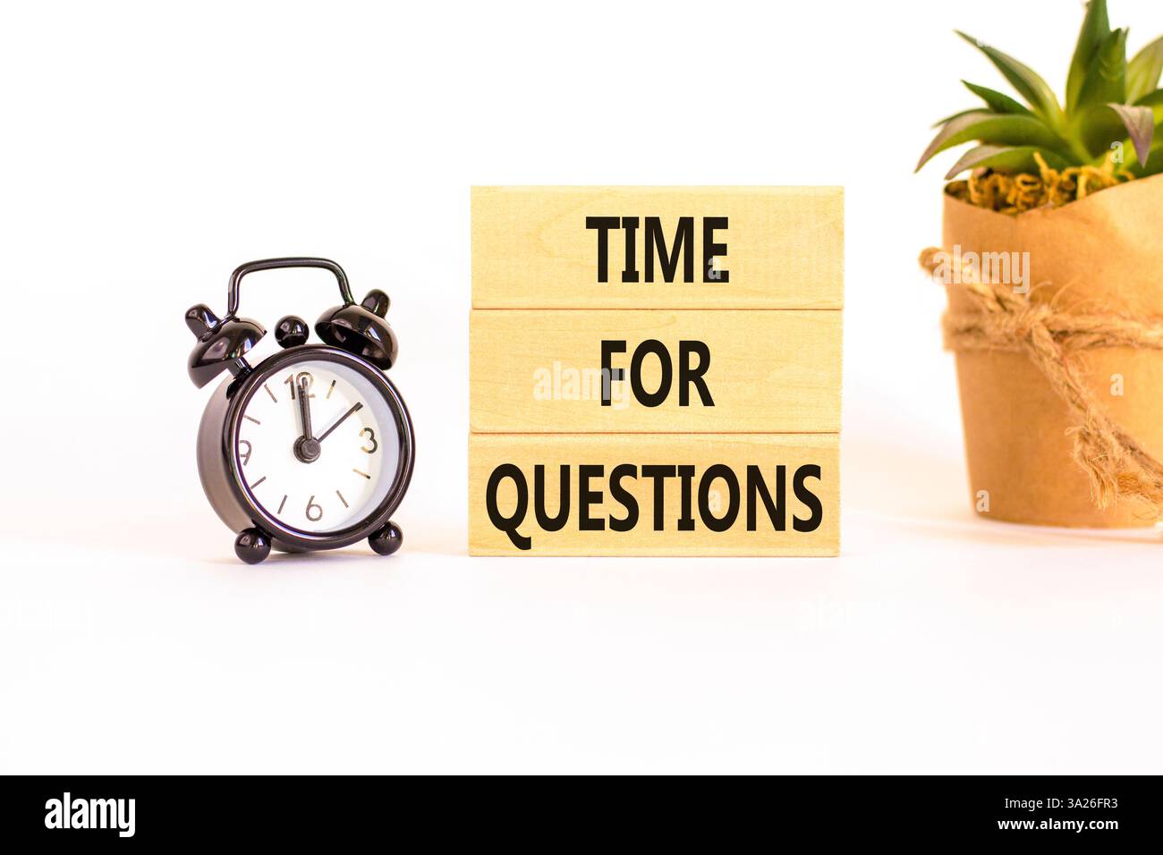 Time for questions symbol. Concept words Time for questions on ...