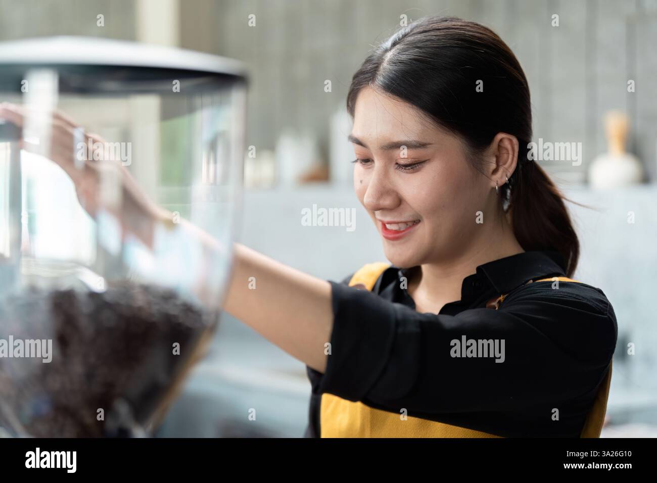 Coffee Preparation and Brewing Techniques. An entrepreneur skillfully ...