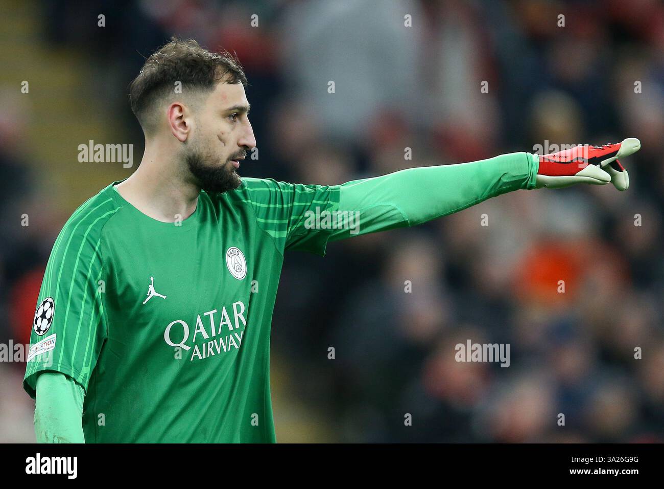 Liverpool, UK. 11th Mar, 2025. Gianluigi Donnarumma, the Paris Saint ...