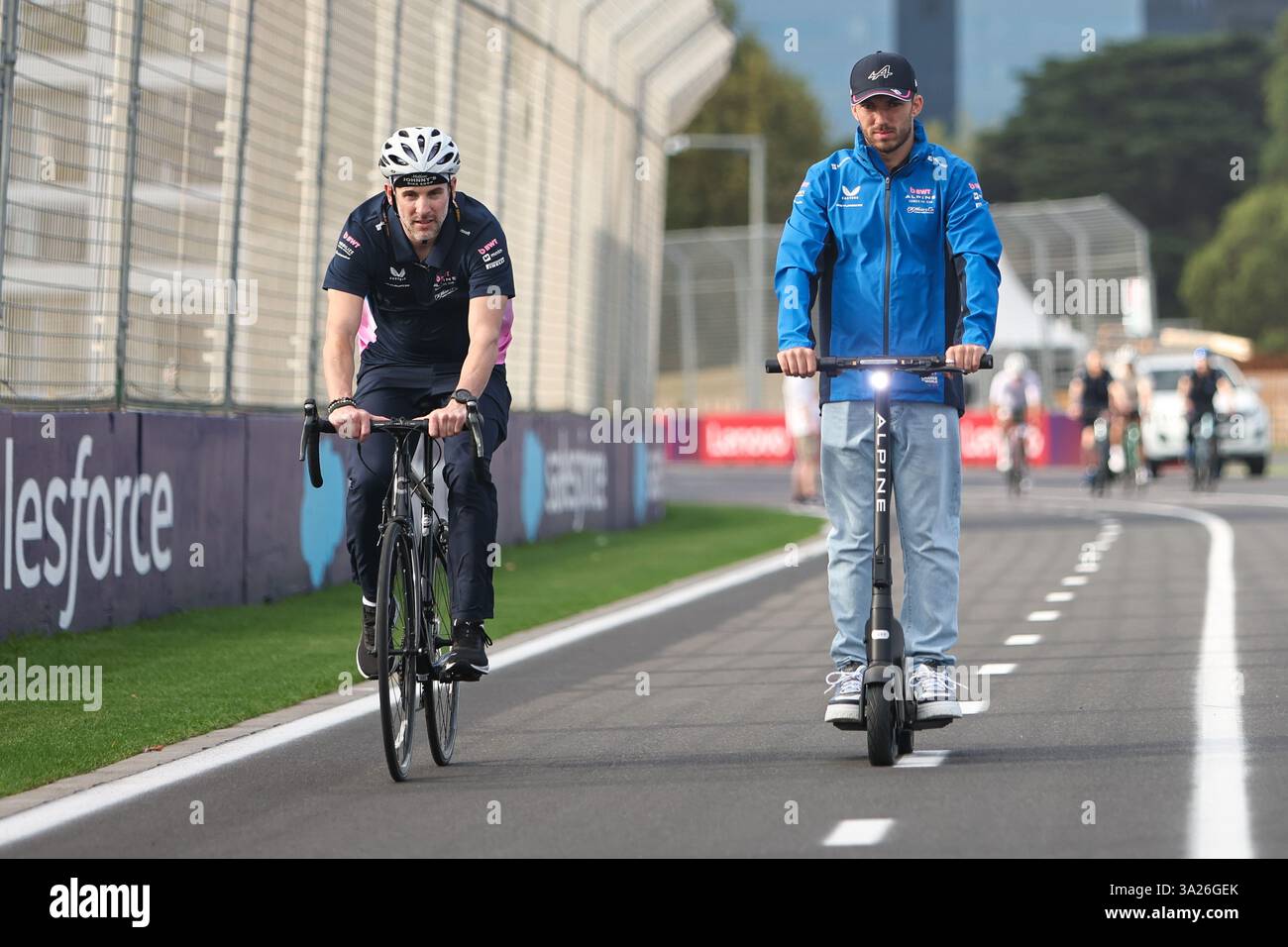 MELBOURNE, AUSTRALIA - MARCH 12: Pierre Gasly of France and BWT Alpine ...