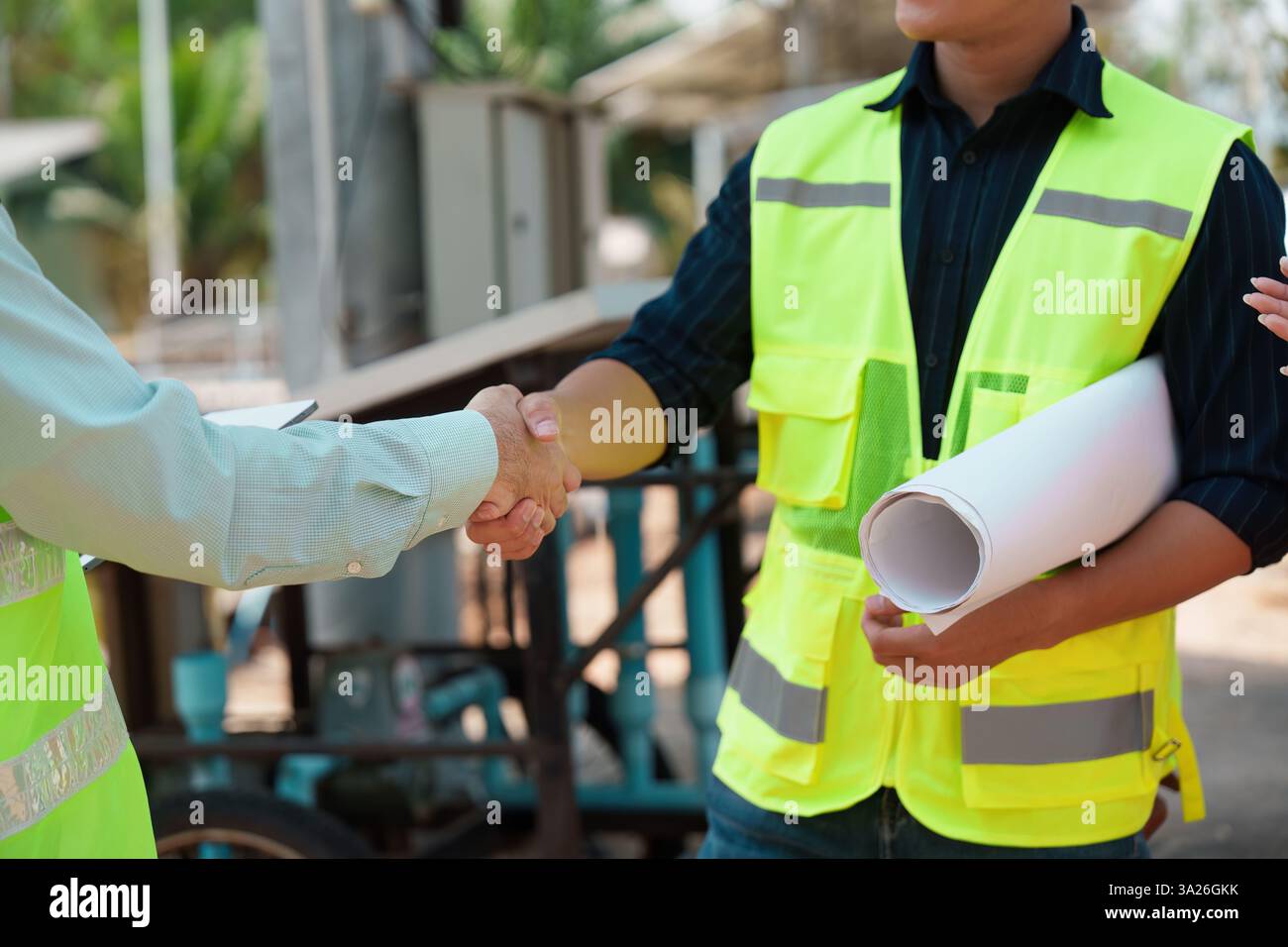Collaboration and Project Execution. A handshake agreement between ...