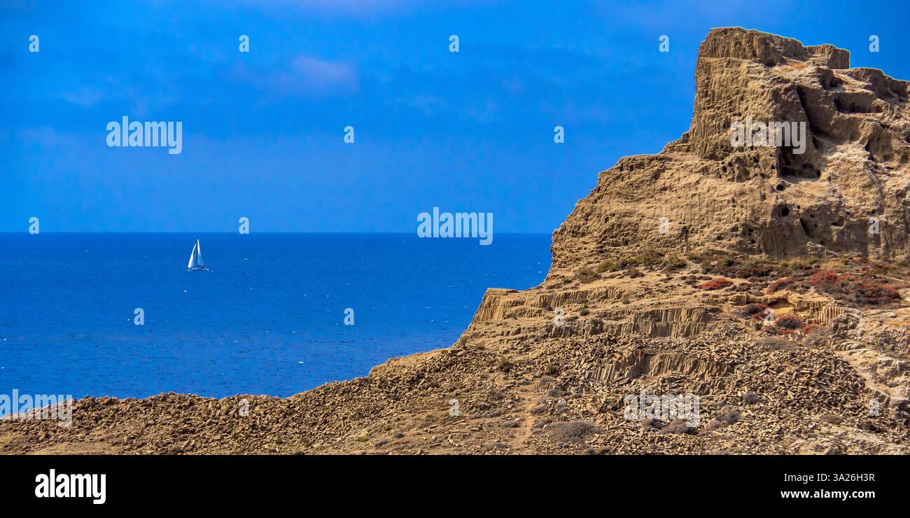 Columnar Jointing Structures Of Punta Baja, Lava Flows, Volcanic Rocks ...