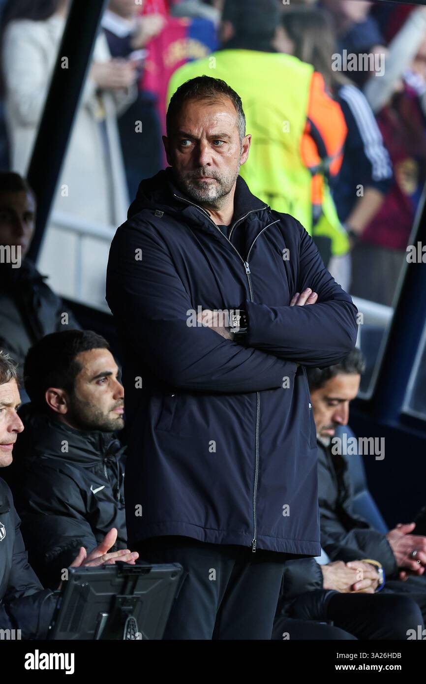 Hansi Flick, head coach of FC Barcelona during the UEFA Champions ...